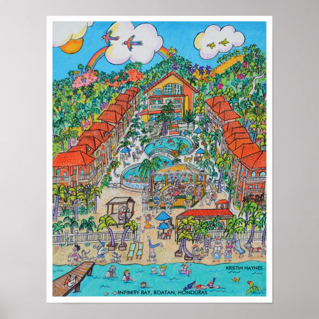 INFINITY BAY RESORT POSTER | Zazzle