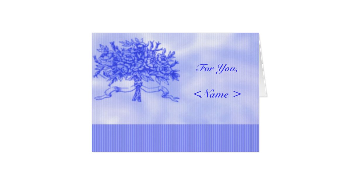 Infinity Blue Card | Zazzle