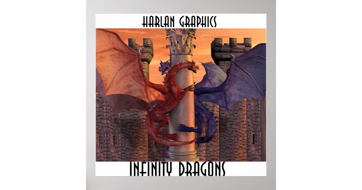 INFINITY DRAGONS POSTER | Zazzle