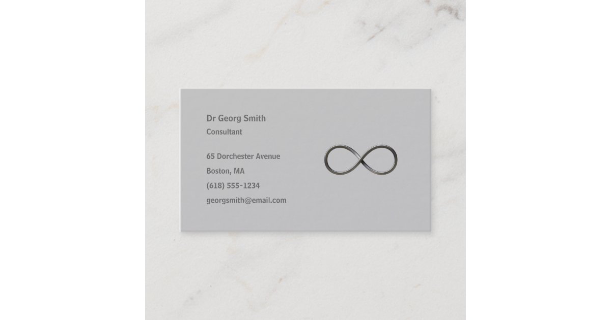 Infinity - Scientist Business Card | Zazzle