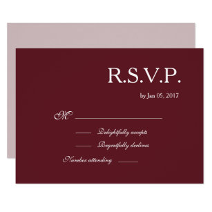 Wine Colored Wedding Invitations | Zazzle