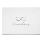 Infinity Symbol Gold White Save The Date Wedding Invitation | Zazzle.com