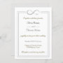 Infinity sign unique pure white gold gray wedding invitation | Zazzle