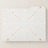 Infinity Space Dots 2 -White and Gold- File Folder | Zazzle