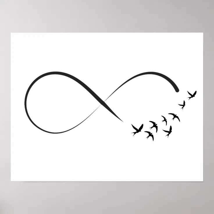 Infinity swallow symbol poster | Zazzle
