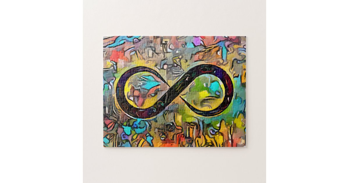 Infinity Symbol | Autism Awareness Neurodiversity Jigsaw Puzzle | Zazzle