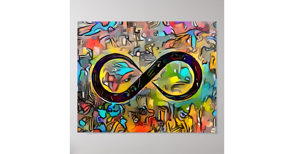 Infinity Symbol | Autism Awareness Neurodiversity Poster | Zazzle