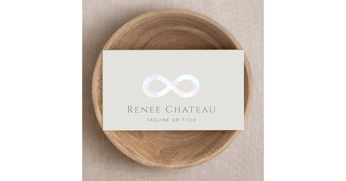 Infinity Symbol Energy Healer Healing Arts Business Card | Zazzle