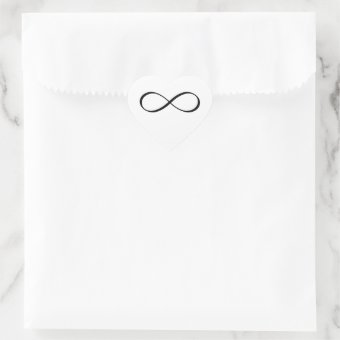 Infinity Symbol Heart Sticker | Zazzle