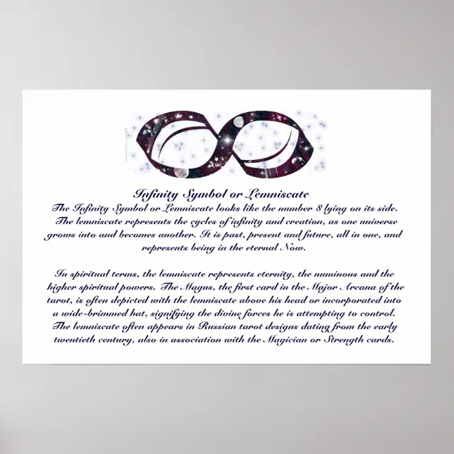 Infinity Symbol Info Poster | Zazzle