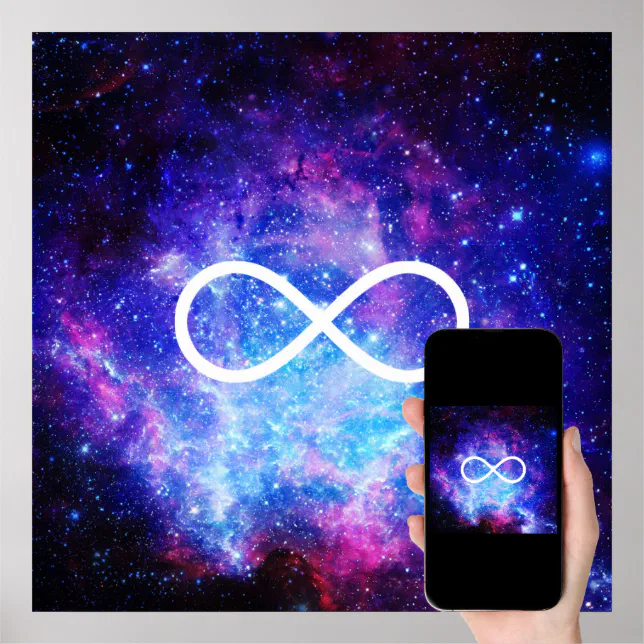 Infinity symbol nebula poster | Zazzle
