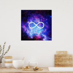 Infinity symbol nebula poster | Zazzle