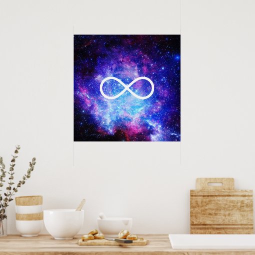 Infinity symbol nebula poster | Zazzle