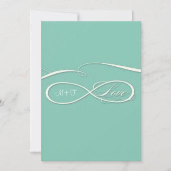 Infinity Symbol Sign Infinite Love Wedding Set Invitation | Zazzle