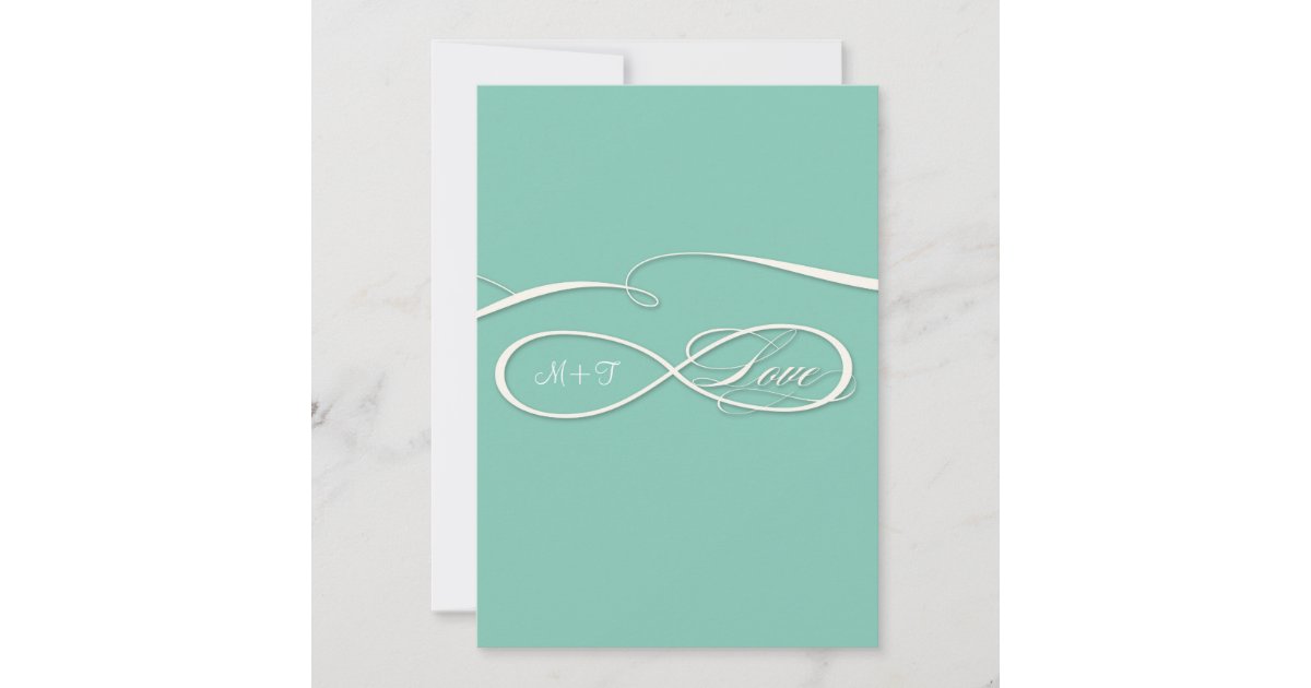 Infinity Symbol Sign Infinite Love Wedding Set Invitation | Zazzle