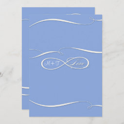 Infinity Symbol Sign Infinite Love Wedding Set Invitation | Zazzle