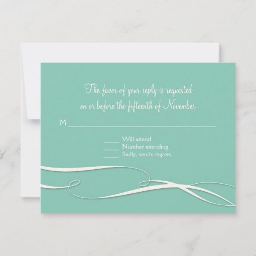 Infinity Symbol Sign Infinite Love Wedding Set RSVP Card | Zazzle