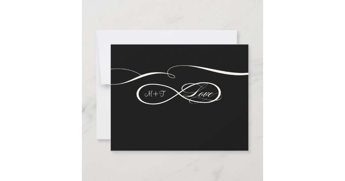 Infinity Symbol Sign Infinite Love Weddings RSVP | Zazzle