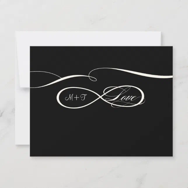 Infinity Symbol Sign Infinite Love Weddings RSVP | Zazzle