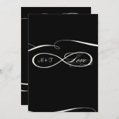 Infinity Symbol Sign Infinite Love Weddings Scroll Invitation | Zazzle