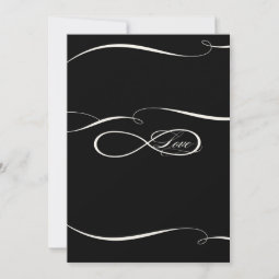 Infinity Symbol Sign Infinite Love Weddings Scroll Invitation | Zazzle