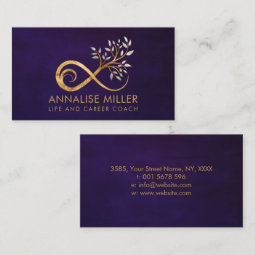Infinity Symbol - Tree branch Business Card | Zazzle