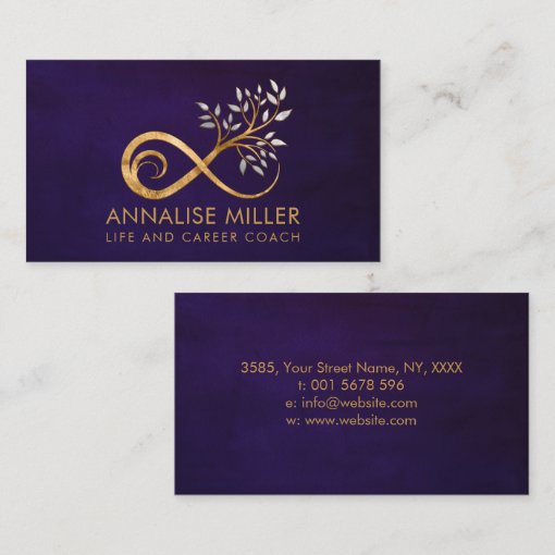 Infinity Symbol - Tree branch Business Card | Zazzle