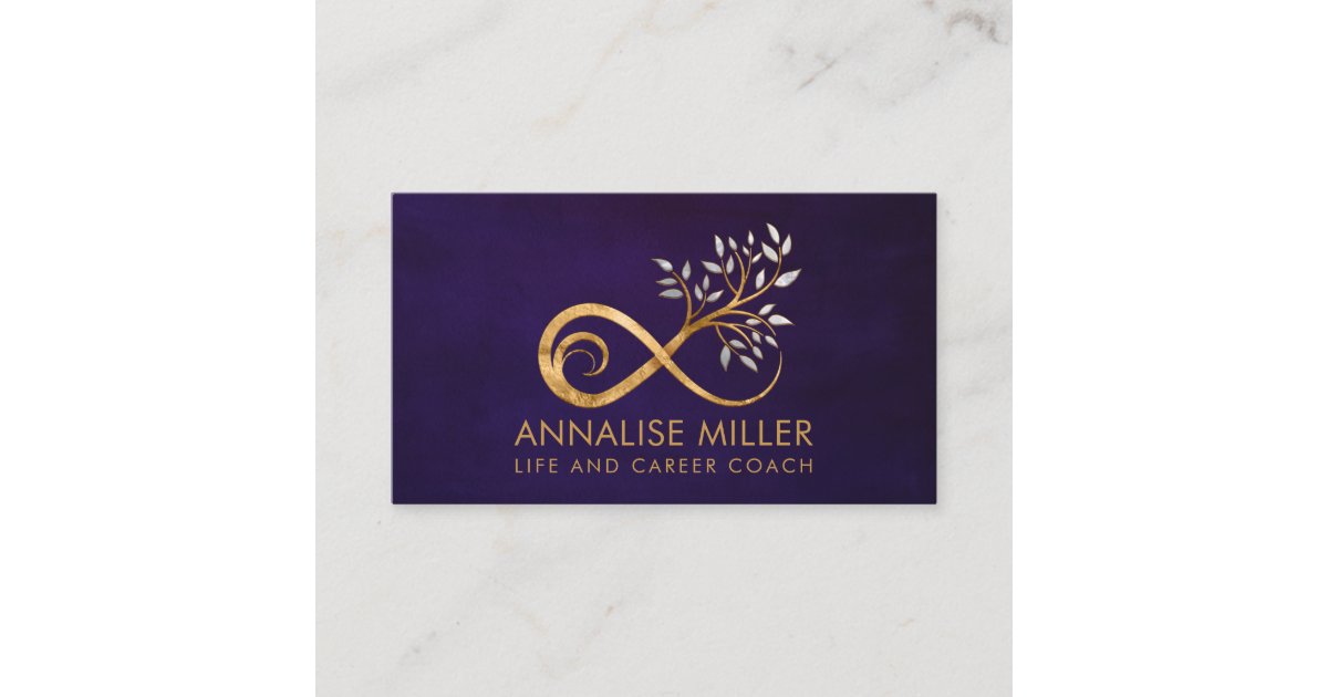 Infinity Symbol - Tree branch Business Card | Zazzle