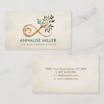 Infinity Symbol - Tree branch Business Card | Zazzle