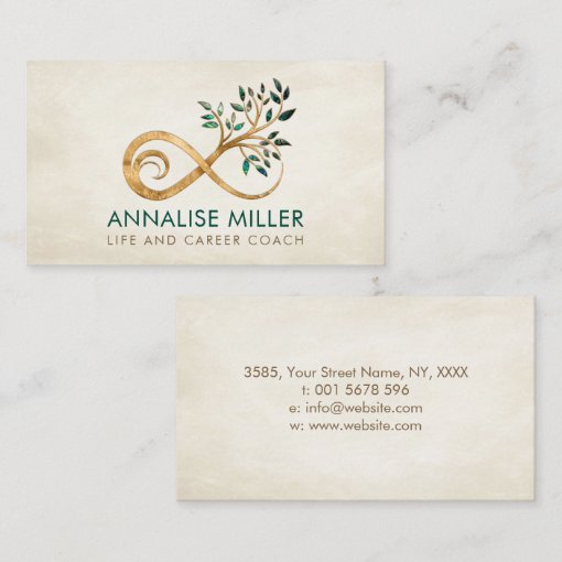 Infinity Symbol - Tree branch Business Card | Zazzle