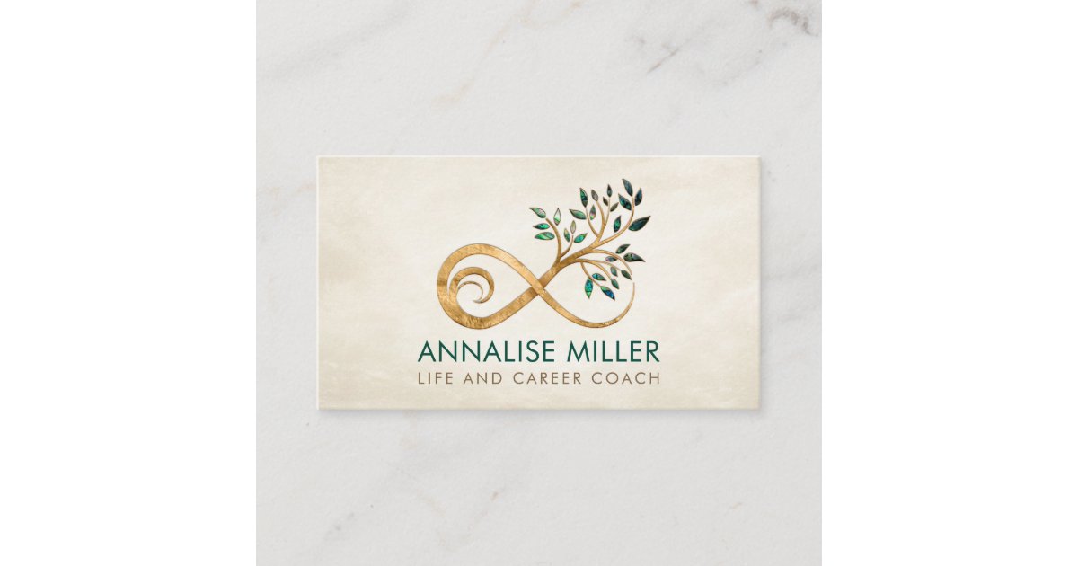 Infinity Symbol - Tree branch Business Card | Zazzle