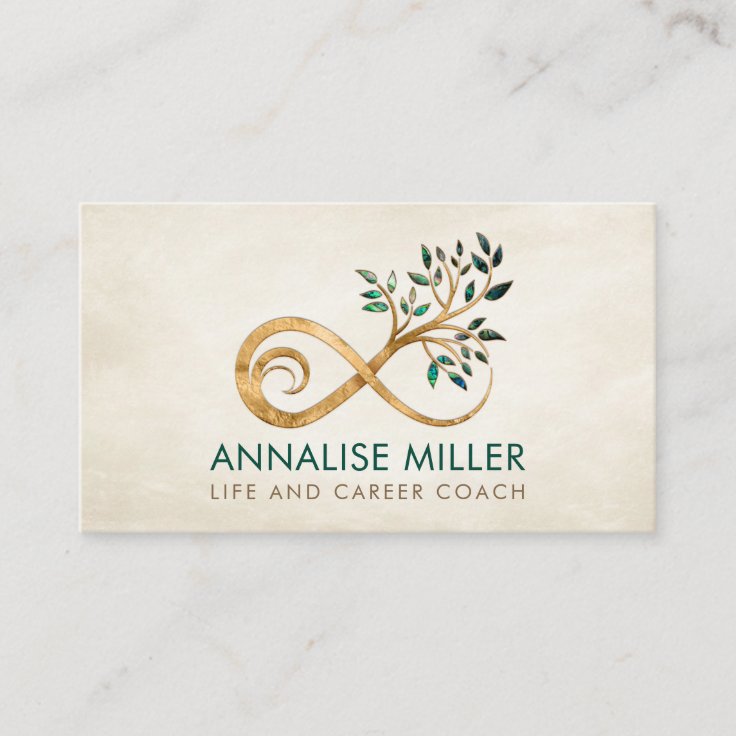 Infinity Symbol - Tree branch Business Card | Zazzle