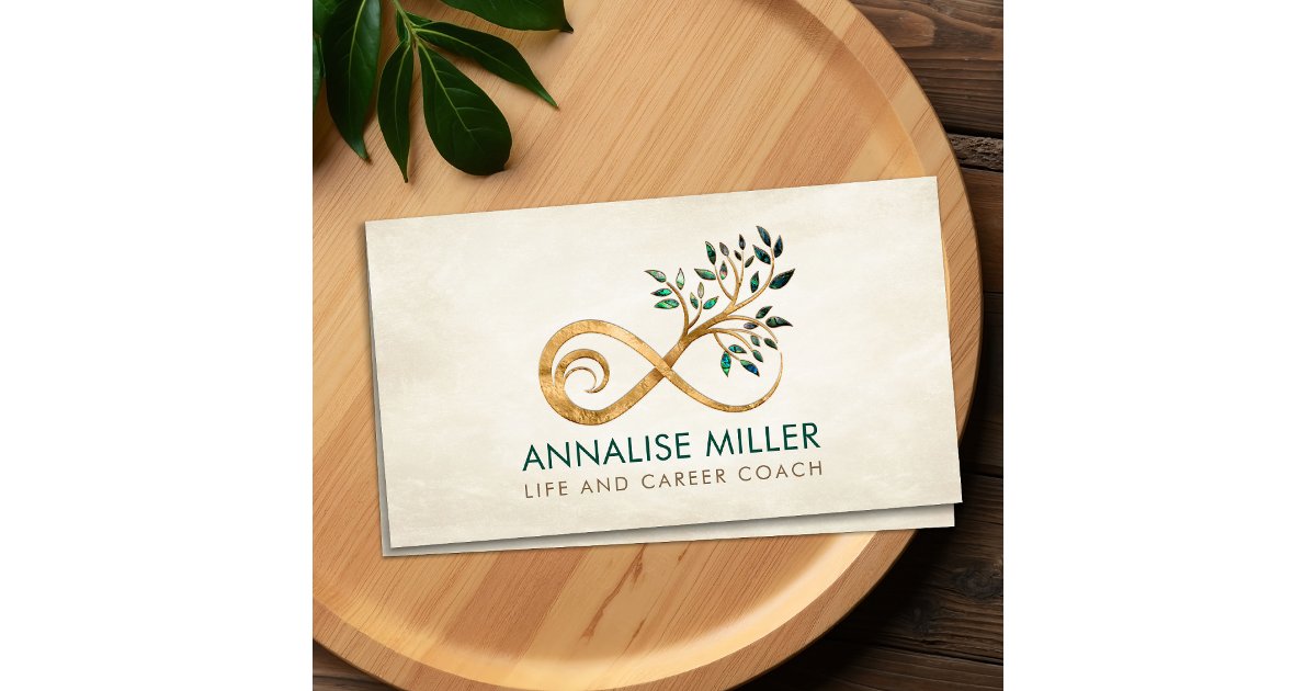 Infinity Symbol - Tree branch Business Card | Zazzle