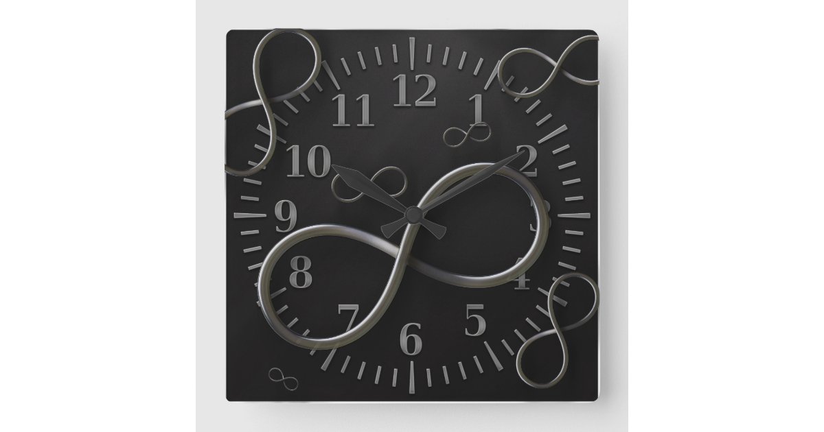 Infinity Symbol Wall Clock | Zazzle