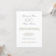 Infinity symbol white gray gold elegant wedding invitation | Zazzle