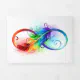 Infinity Symbol with Rainbow Feather Tri-Fold Program | Zazzle