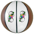 Infinity Symbol with Rainbow Rose Basketball | Zazzle