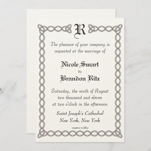 Infinity Wedding Invitation | Zazzle
