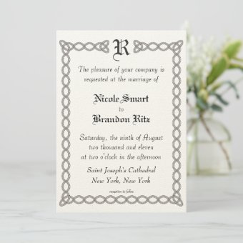 Infinity Wedding Invitation | Zazzle