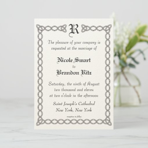 Infinity Wedding Invitation | Zazzle