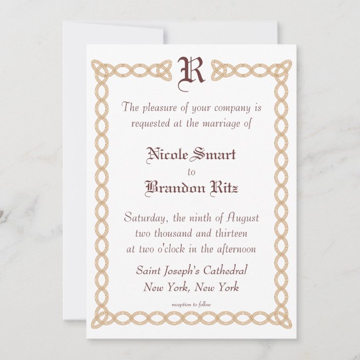 Infinity Wedding Invitation | Zazzle.com