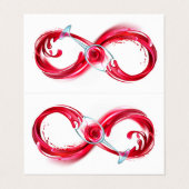 Infinity with Red Wine Business Card | Zazzle