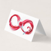 Infinity with Red Wine Business Card | Zazzle