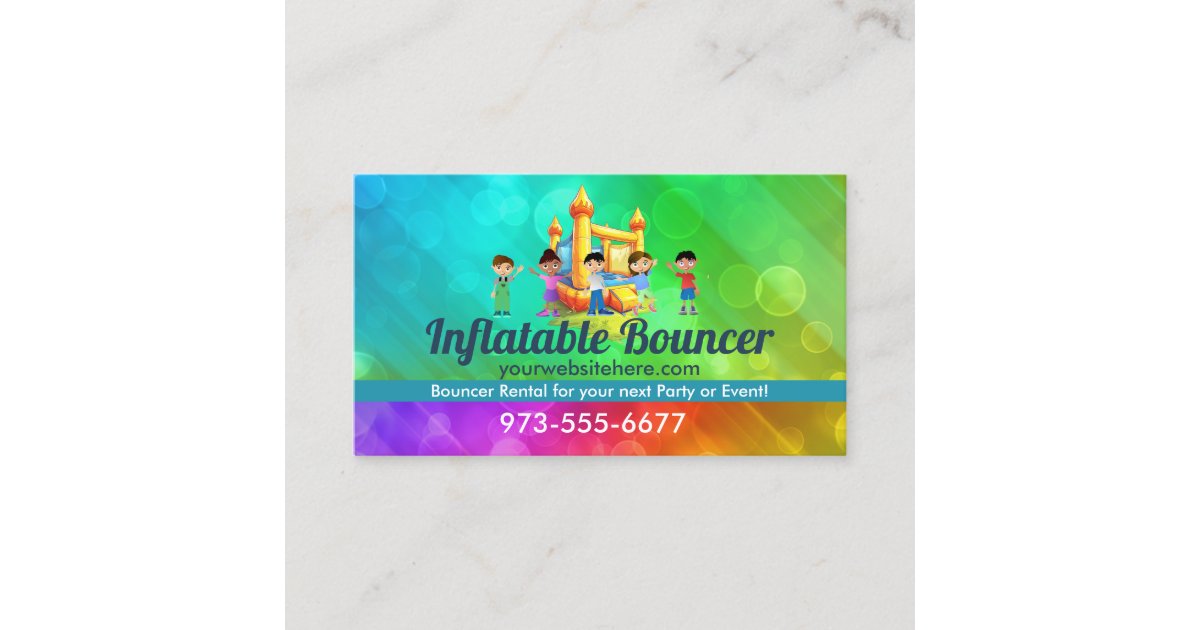 Inflatable Bouncer Business Cards | Zazzle