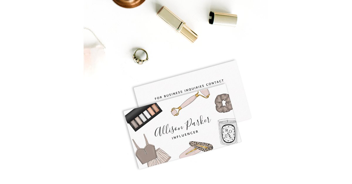 Influencer Blogger Business Card | Zazzle