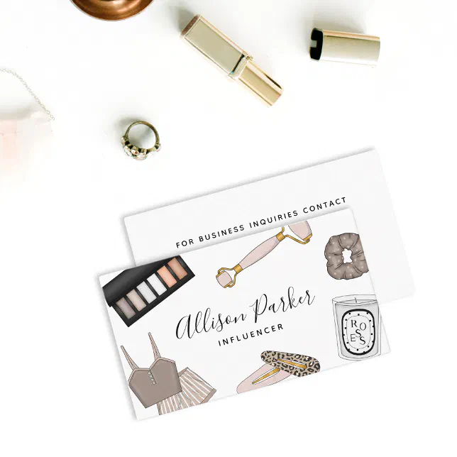 Influencer Blogger Business Card | Zazzle