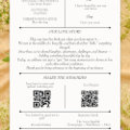 Infographic Wedding Program Minimalist Map | Zazzle