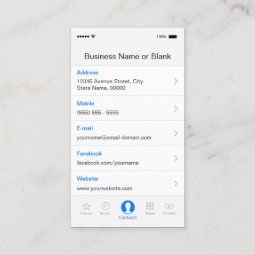 Information Technology - Cool iPhone iOS Design Business Card | Zazzle