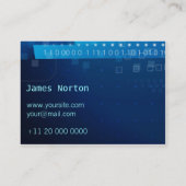 Information Technology IT blue business card | Zazzle