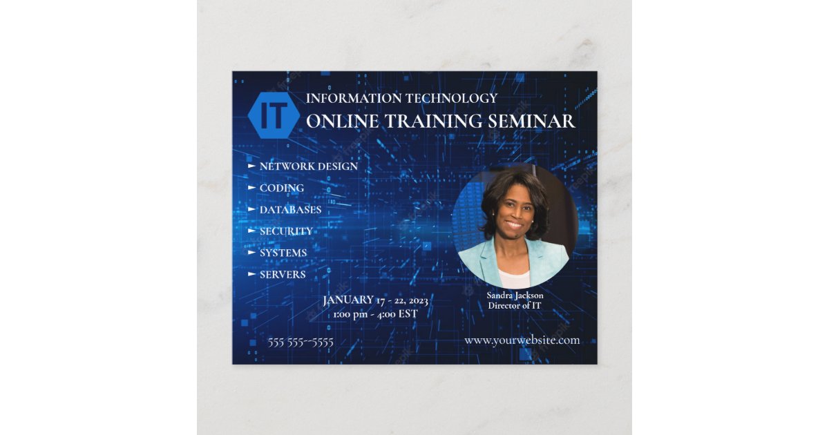Information Technology Training Flyer | Zazzle